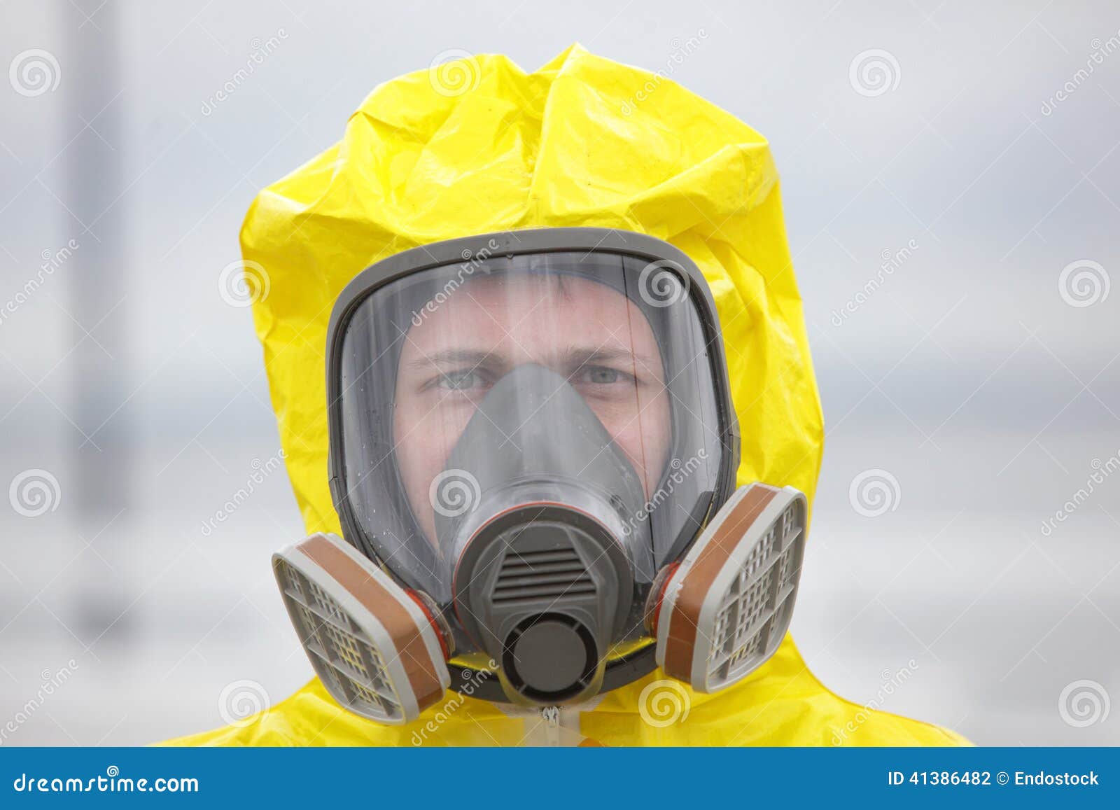 Head of Man in Modern Gas Mask Stock Photo - Image of chemicals ...