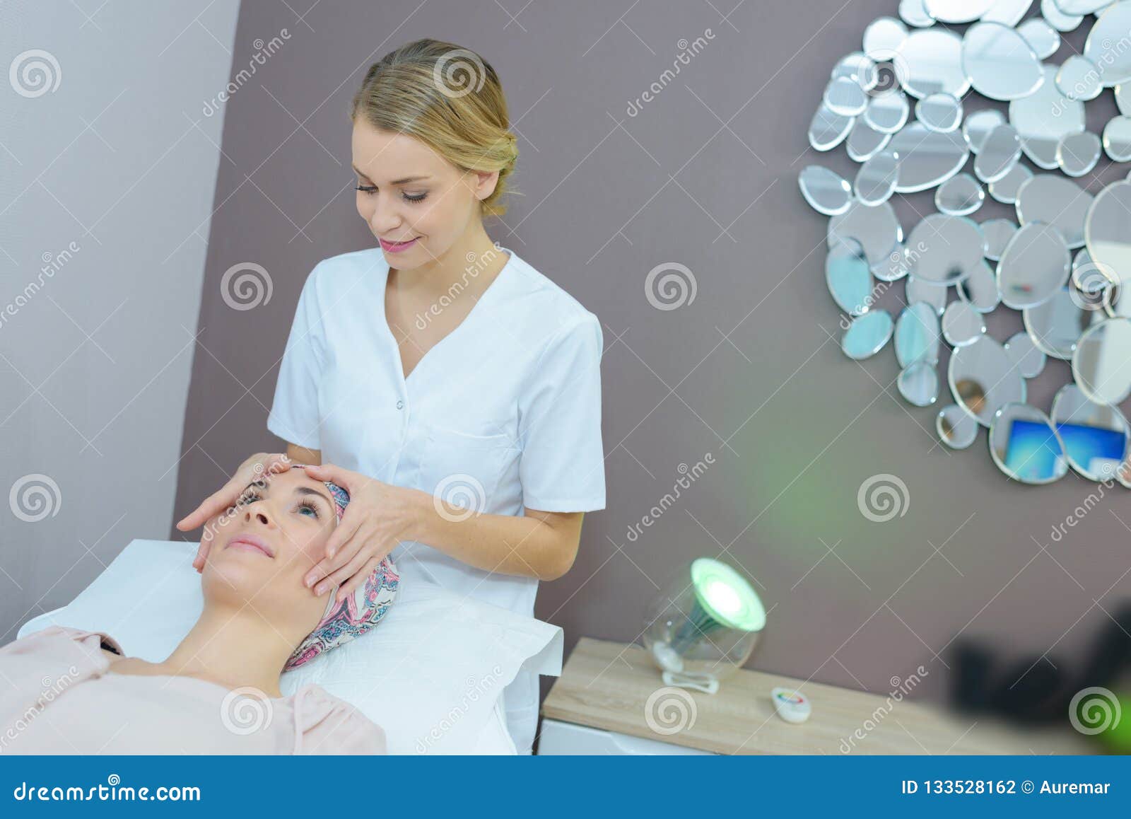 Head Massage for Relaxation Stock Photo - Image of press, treatment ...