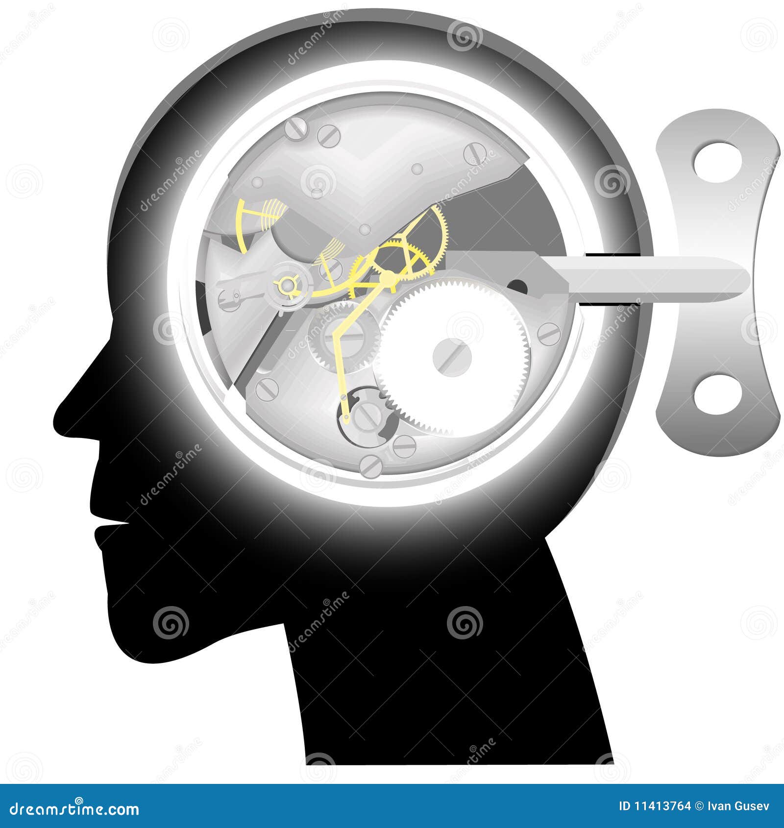 Clockwork Head Stock Illustrations – 669 Clockwork Head Stock ...