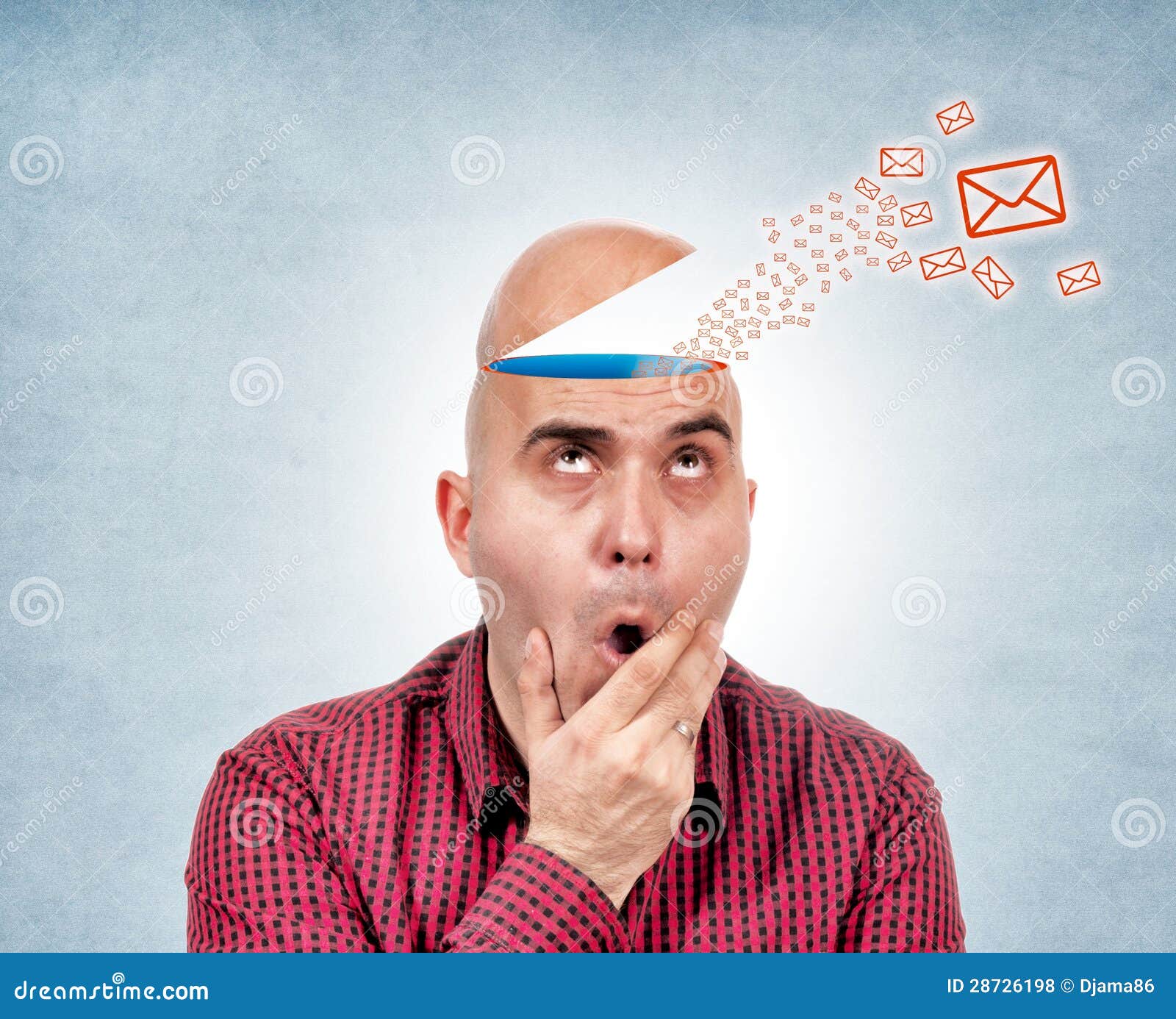 Head message stock photo. Image of braindead, information - 28726198