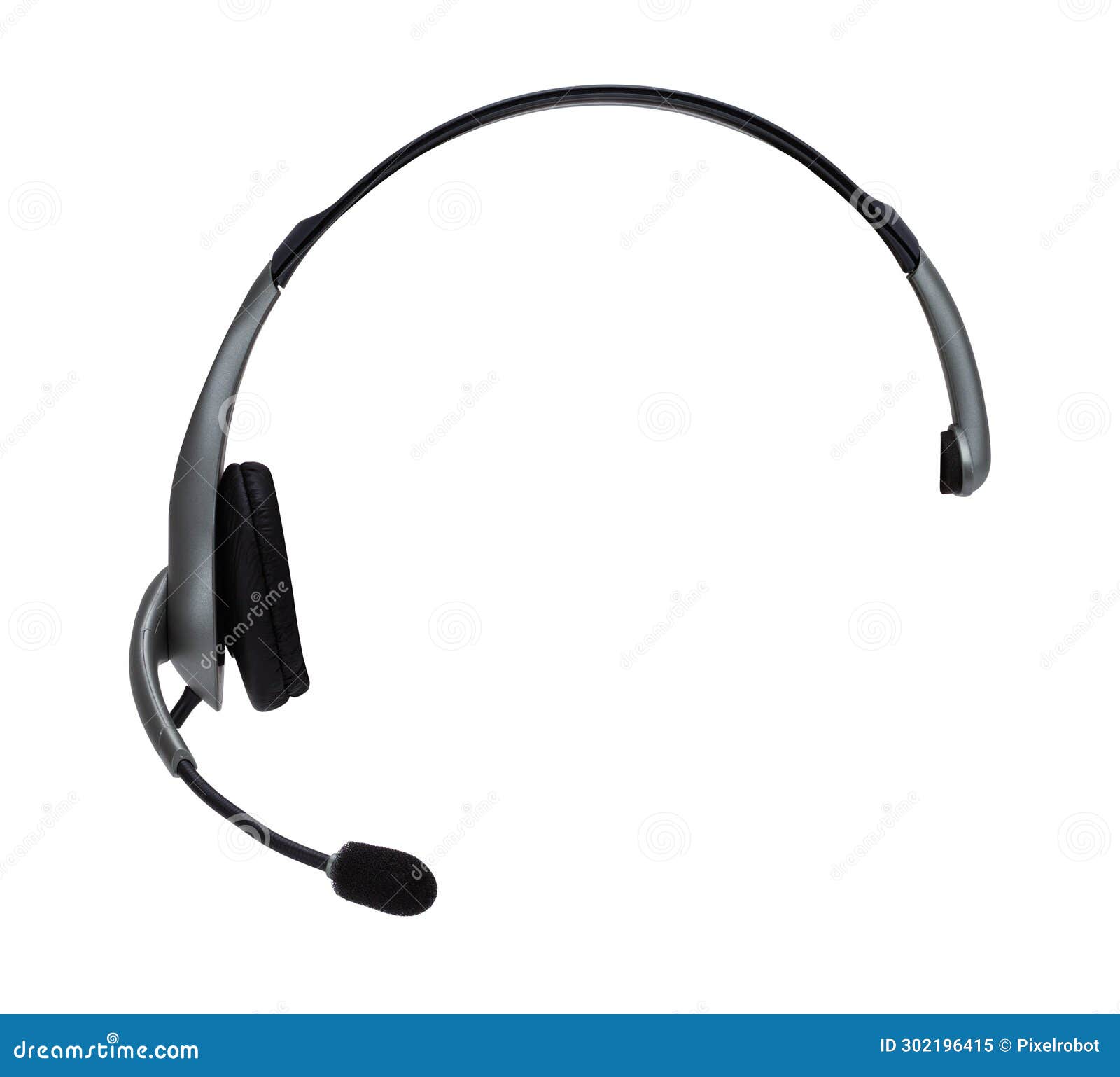 Head Mic and Headphone stock image. Image of grey, support - 302196415