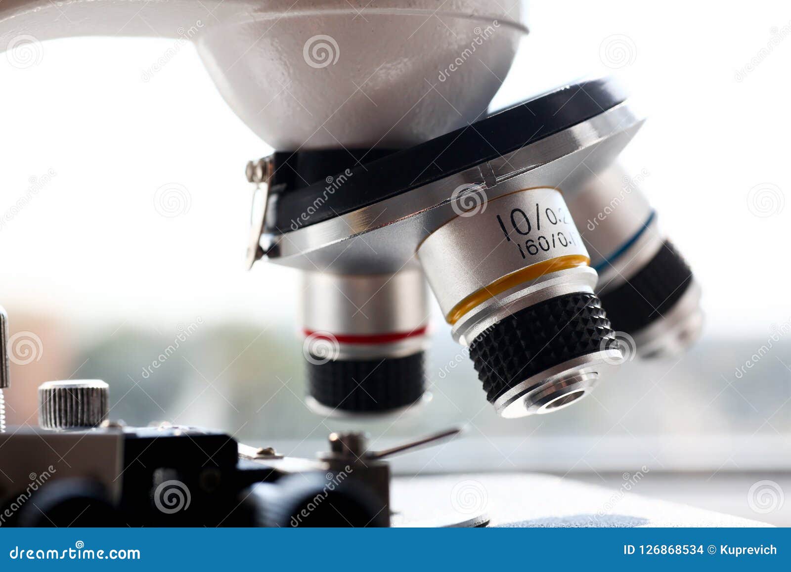 The Head Microscope On The Background Of Royalty-Free Stock Image ...