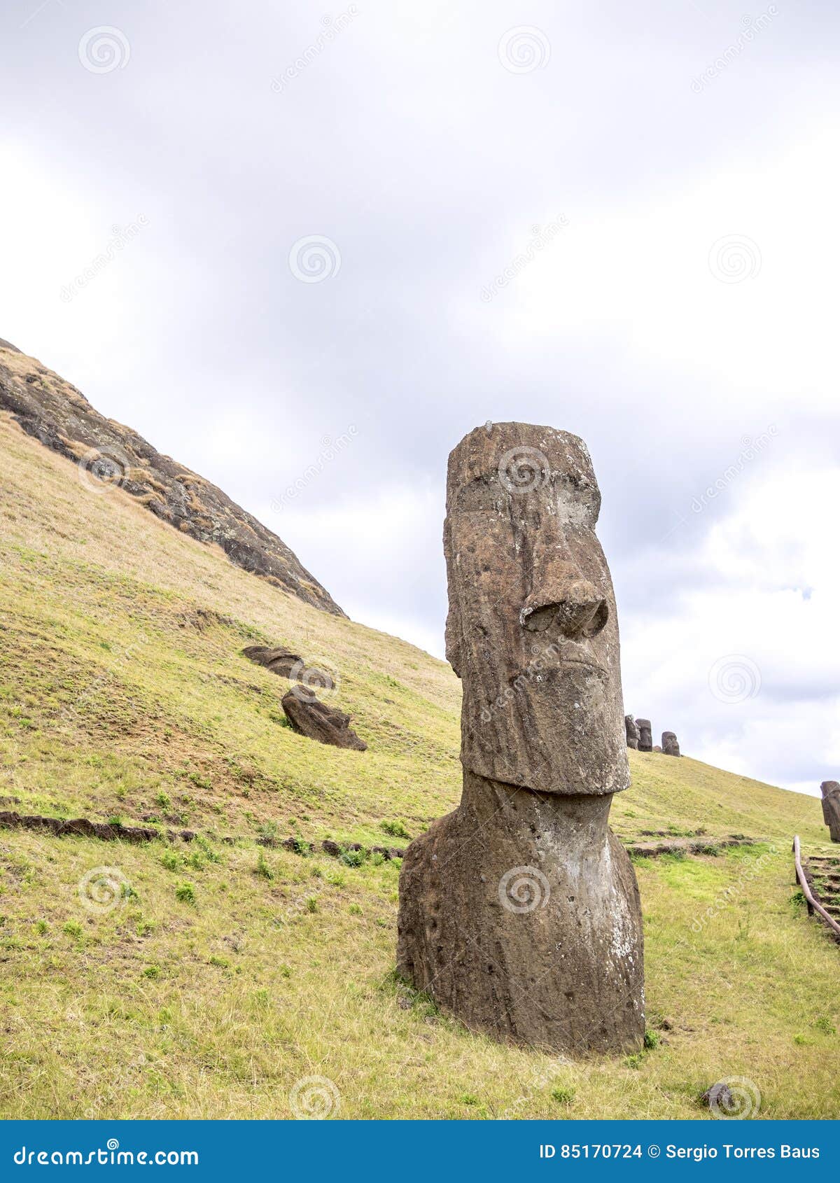 The Head of the Moai stock photo. Image of monolith, head - 85170724