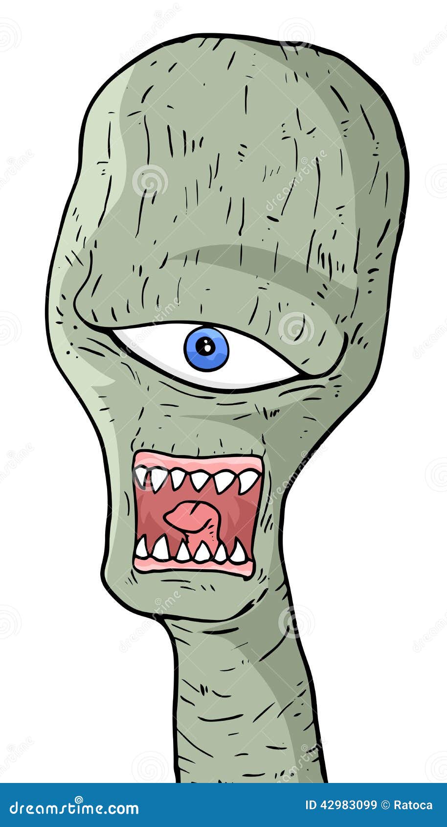 Head monster stock vector. Illustration of space, dino - 42983099