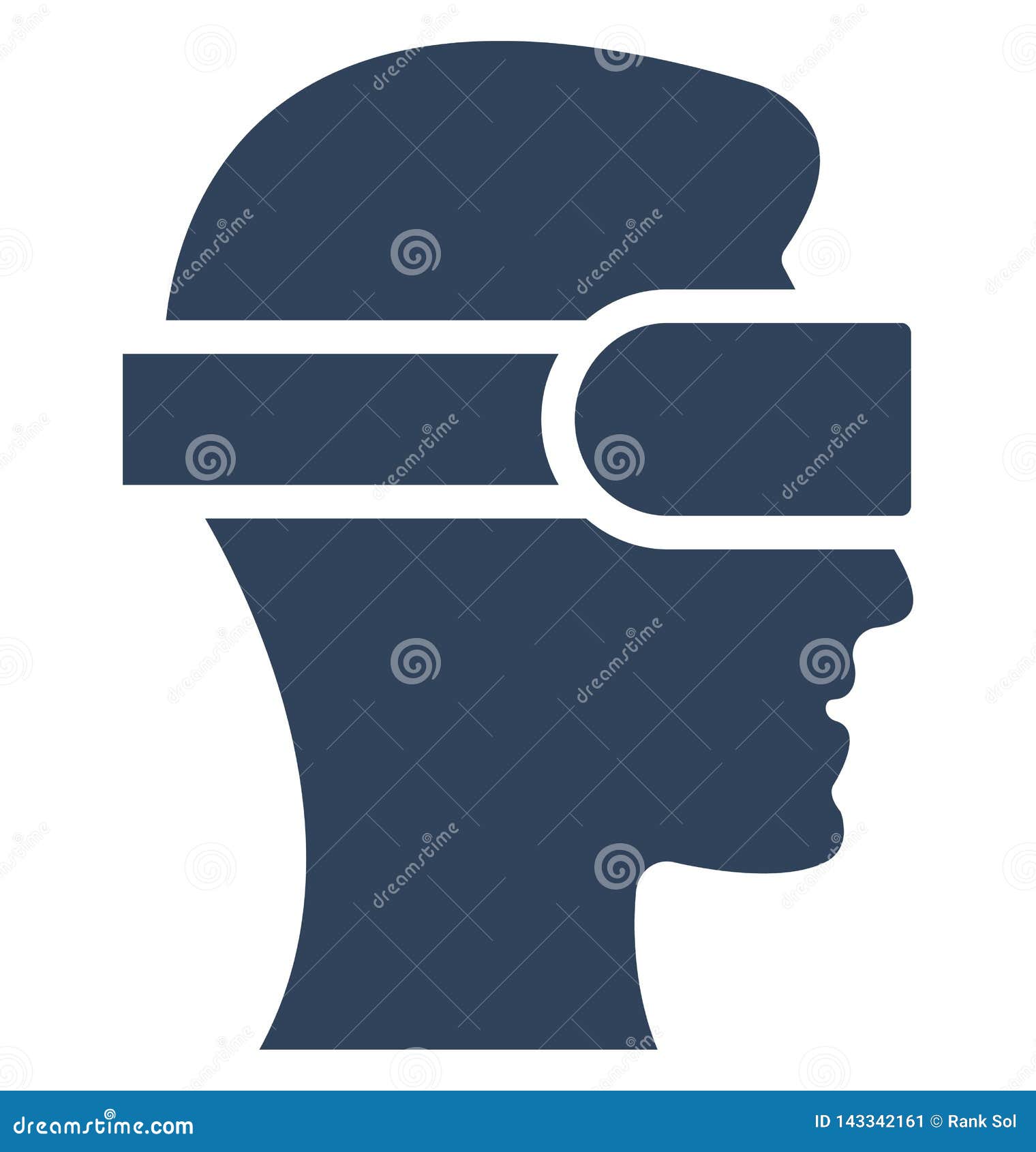 Head Mounted Display Isolated Vector Icon Which Can Easily Modify or ...