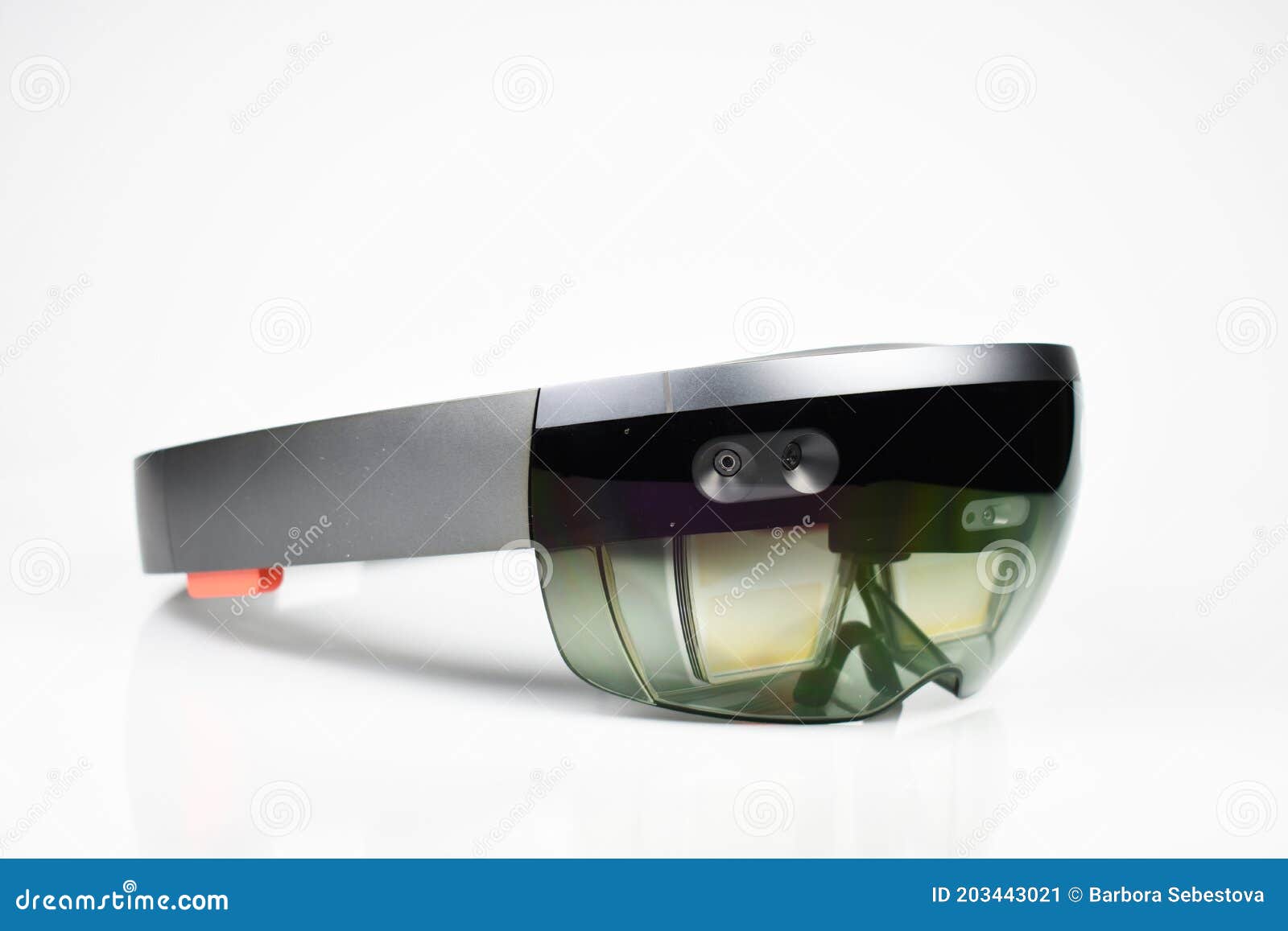 Head-Mounted Display Smart Glasses for Mixed Virtual Reality Stock ...