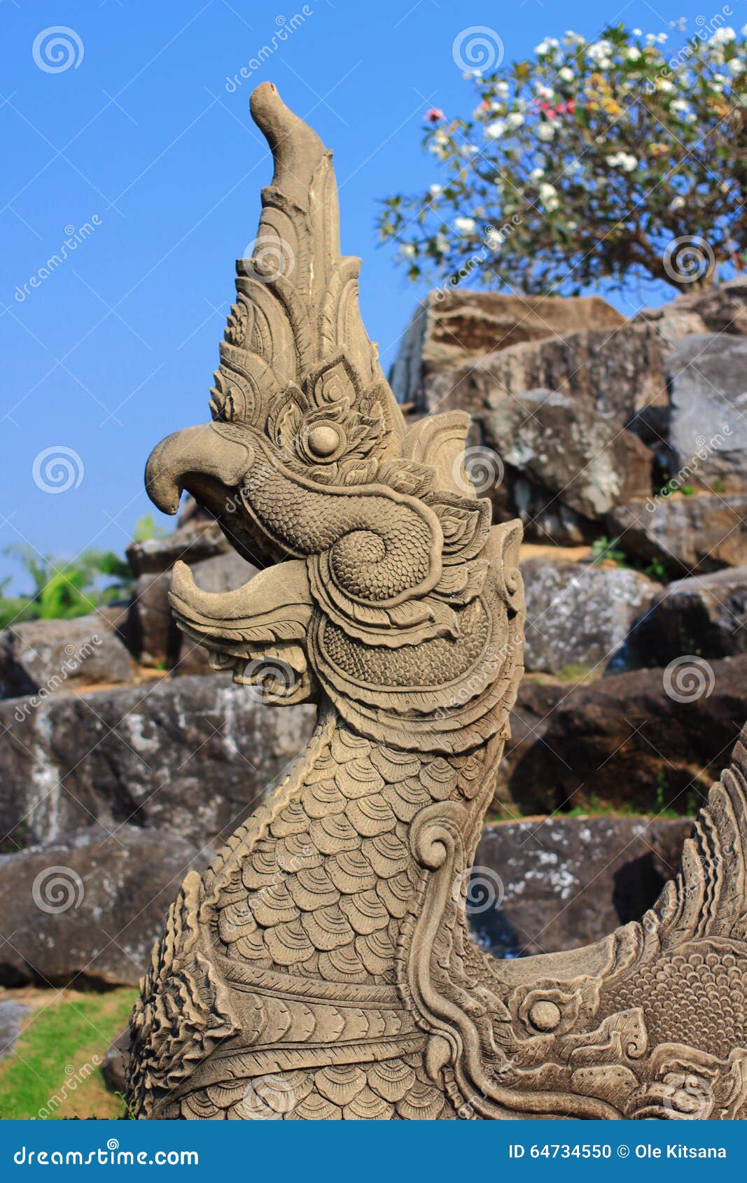Head of Naga statue stock photo. Image of head, naga - 64734550