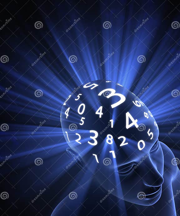 Head Numbers stock illustration. Illustration of imagination - 13412066