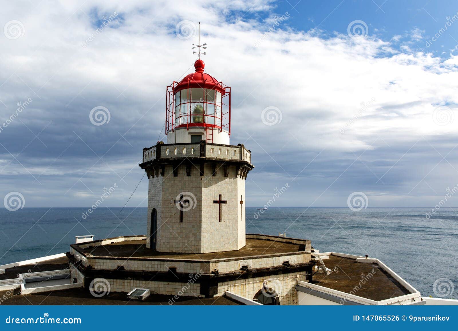 Head of old lighthouse stock photo. Image of tower, arago - 147065526