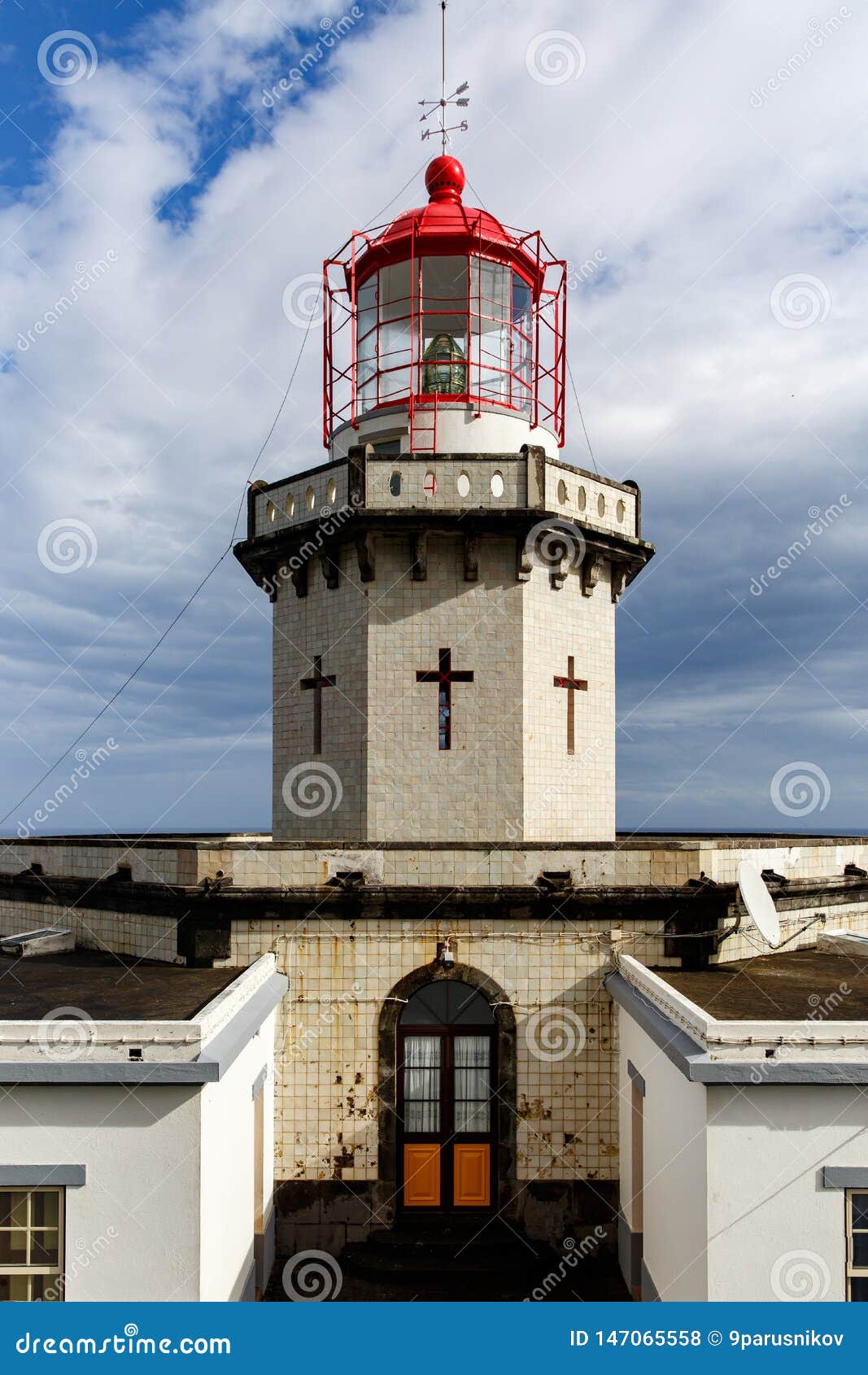 Head of old lighthouse stock photo. Image of house, maritime - 147065558