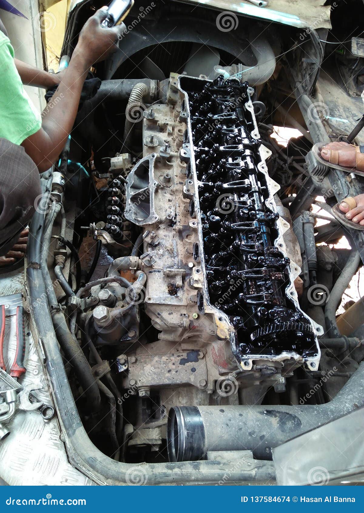 Head open engine stock photo. Image of starting, park - 137584674