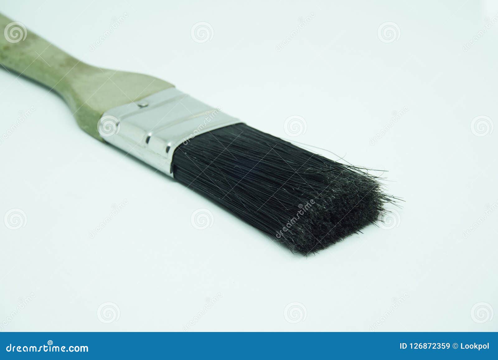 Head of paintbrush stock image. Image of blue, object - 126872359