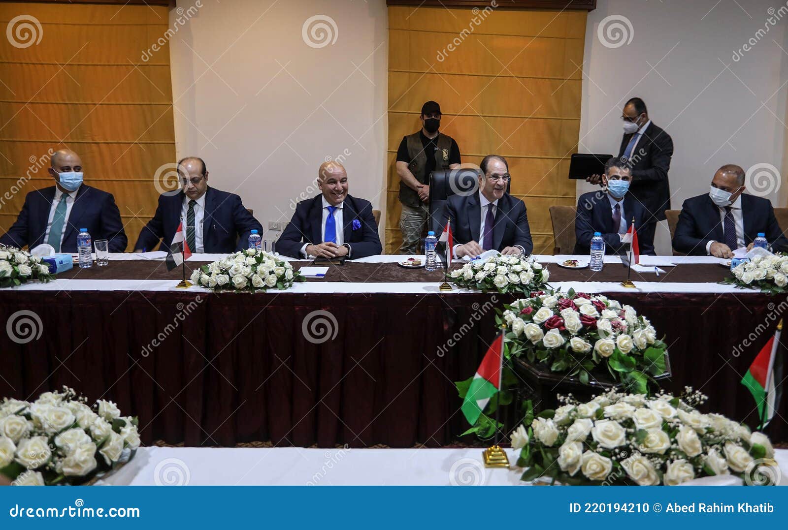 The Head Of The Palestinian Hamas Movement In Gaza, Yahya Sinwar, And ...