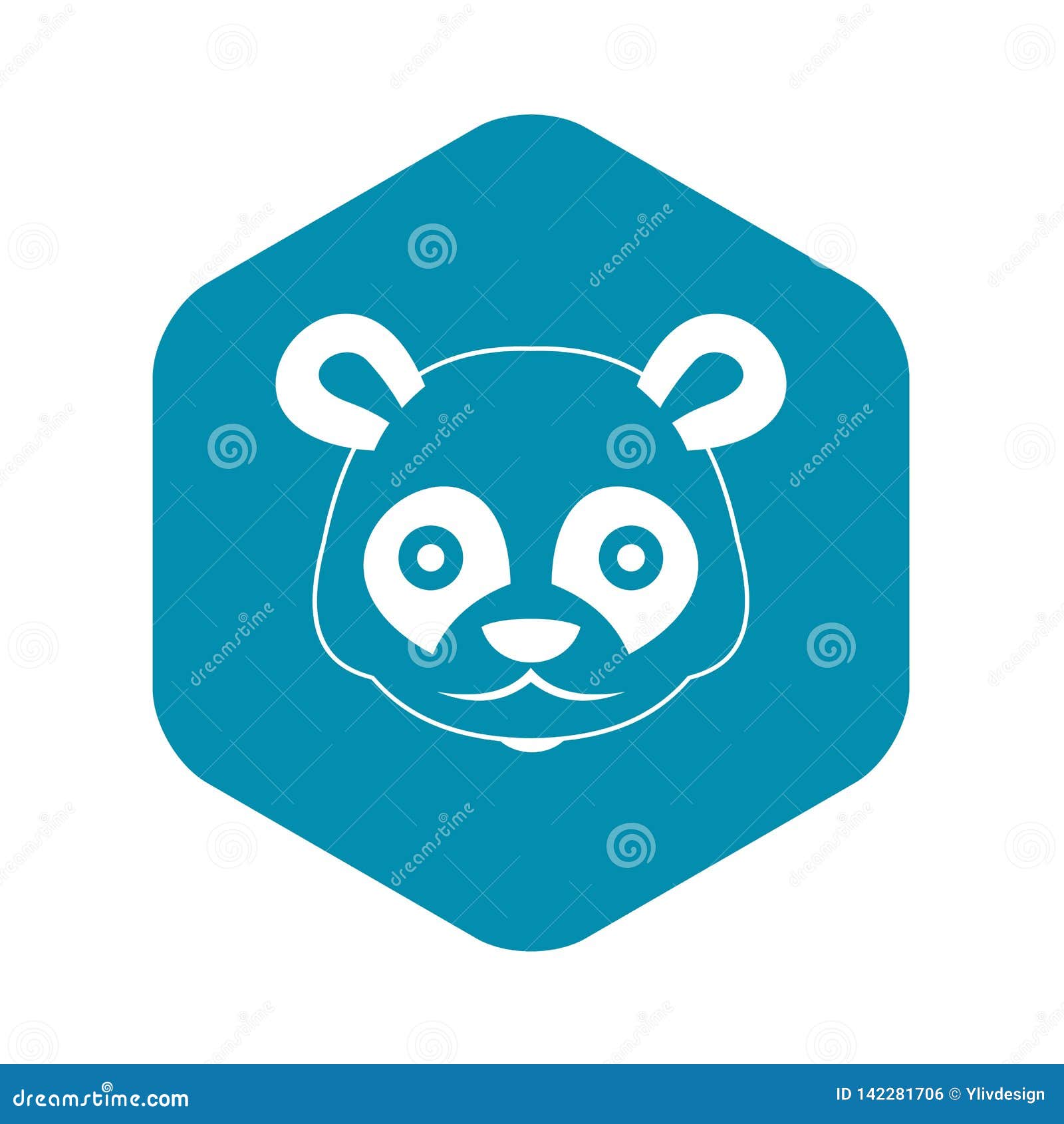 Head of Panda Icon, Simple Style Stock Vector - Illustration of nature ...