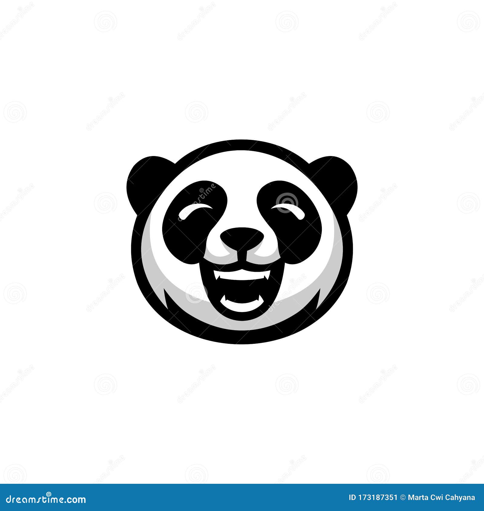 Head Of Panda In Zentangle Style. Freehand Sketch Vector Illustration ...