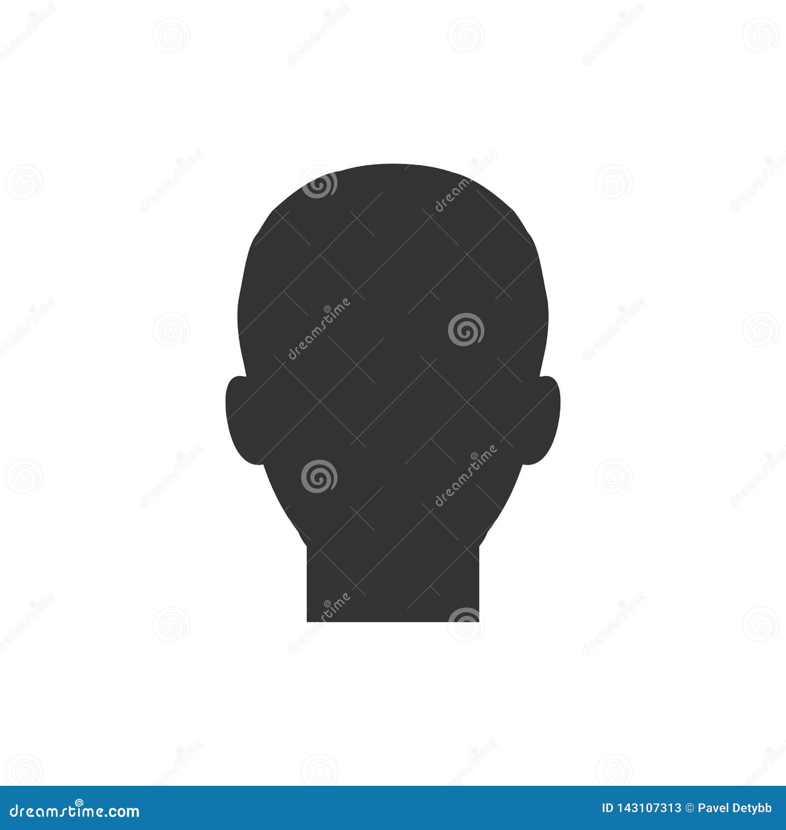Head, People, Profile Icon. Vector Illustration, Flat Design Stock ...