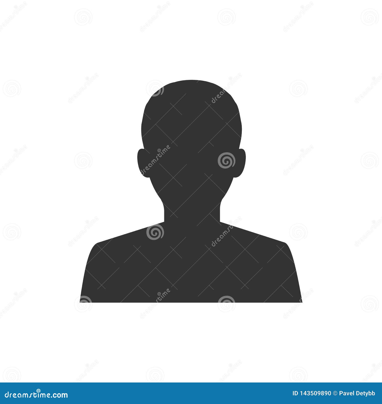 Head, People, Profile Icon. Vector Illustration, Flat Design Stock ...