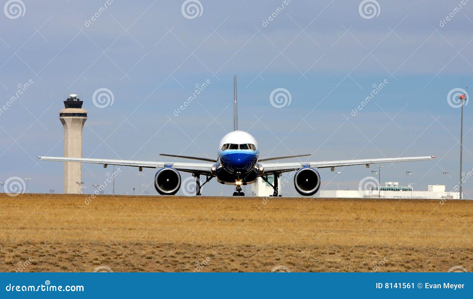 Head On Plane On Runway Picture. Image: 8141561