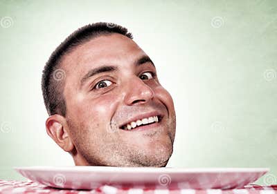 Head on plate stock image. Image of fear, career, work - 33032207