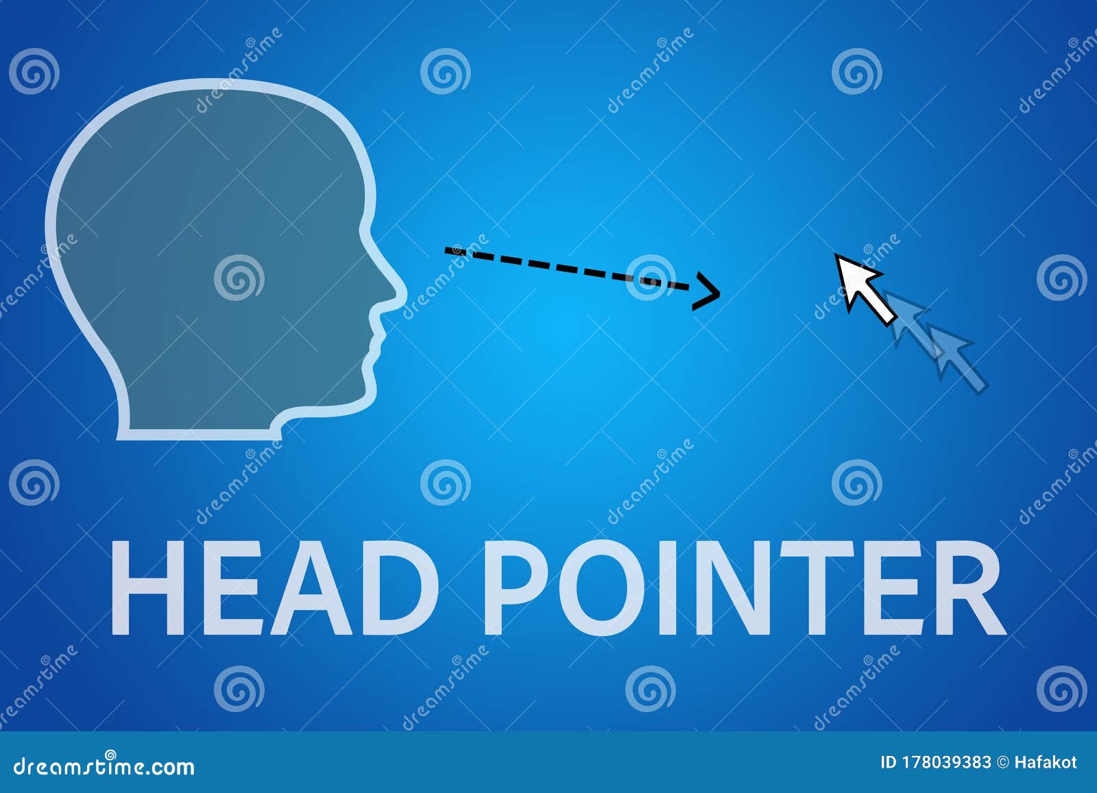 Head Pointer Accessibility Feature Concept Stock Illustration ...