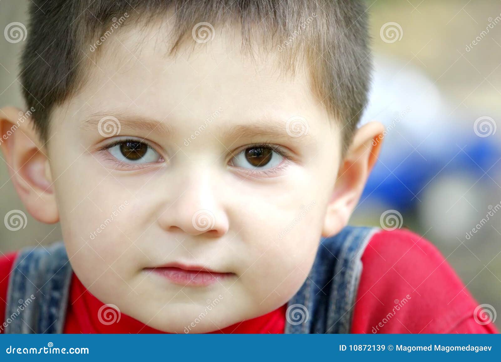 Head portrait of boy stock image. Image of outdoors, head - 10872139