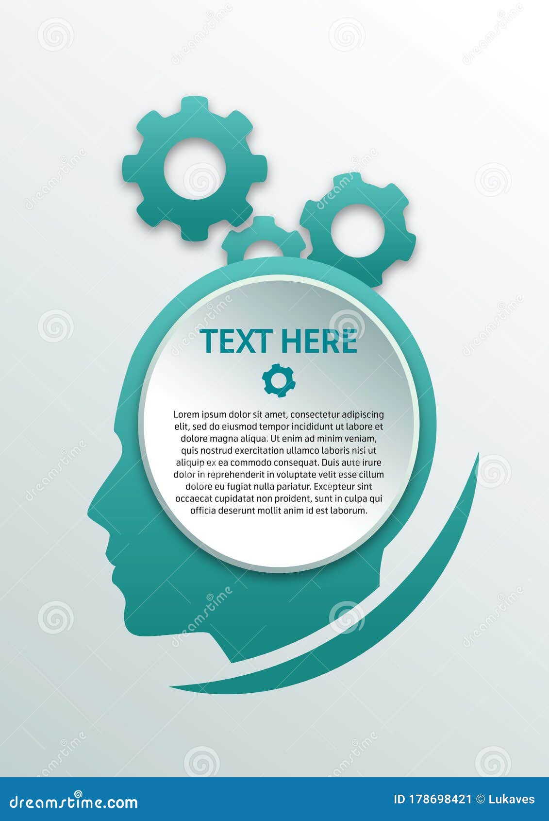 Head process design stock vector. Illustration of number - 178698421