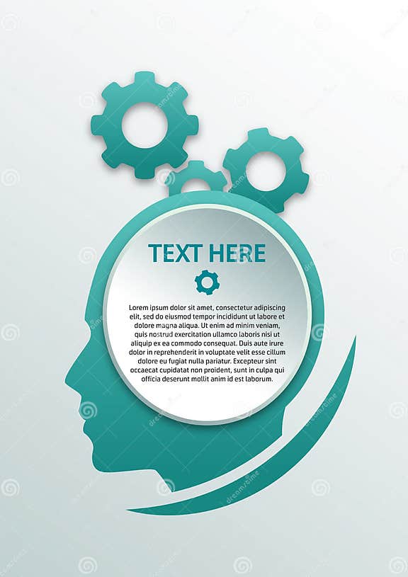 Head process design stock vector. Illustration of number - 178698421