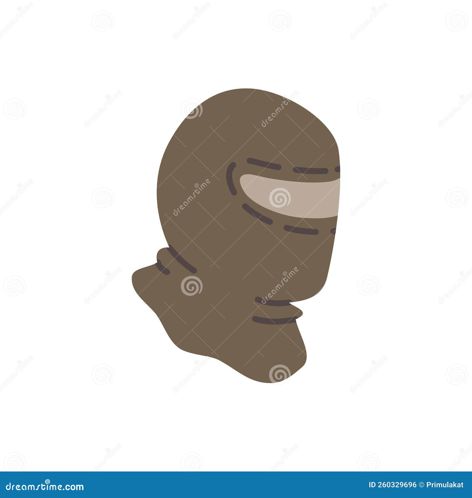 Head Protection Mask, Vector Flat Paintball or Airsoft Icon Stock ...