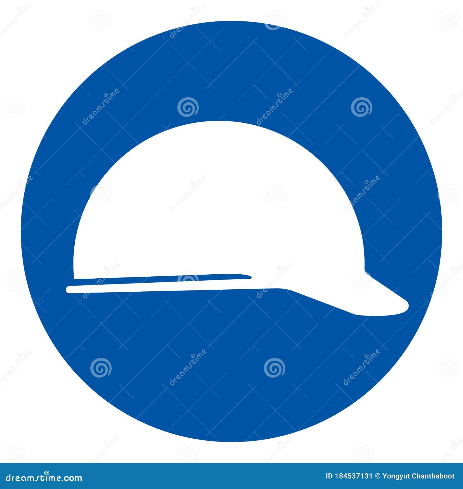 Head Protection Symbol Sign, Vector Illustration, Isolate on White ...
