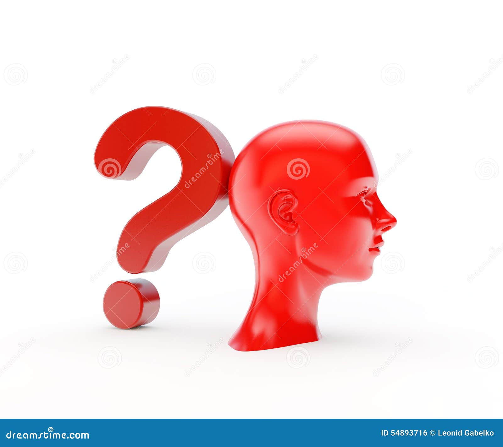 Head and question sign stock illustration. Illustration of creativity ...