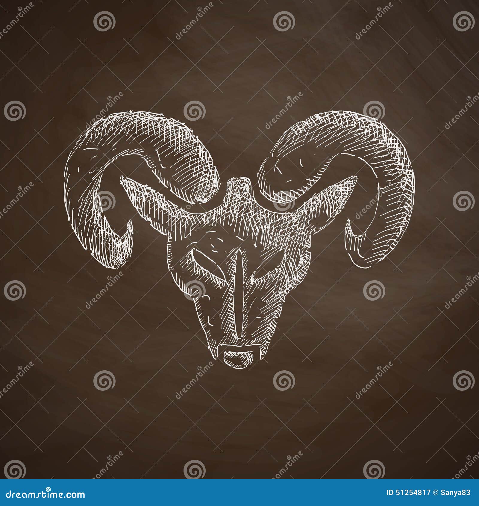 Head of the ram icon stock vector. Illustration of isolated - 51254817