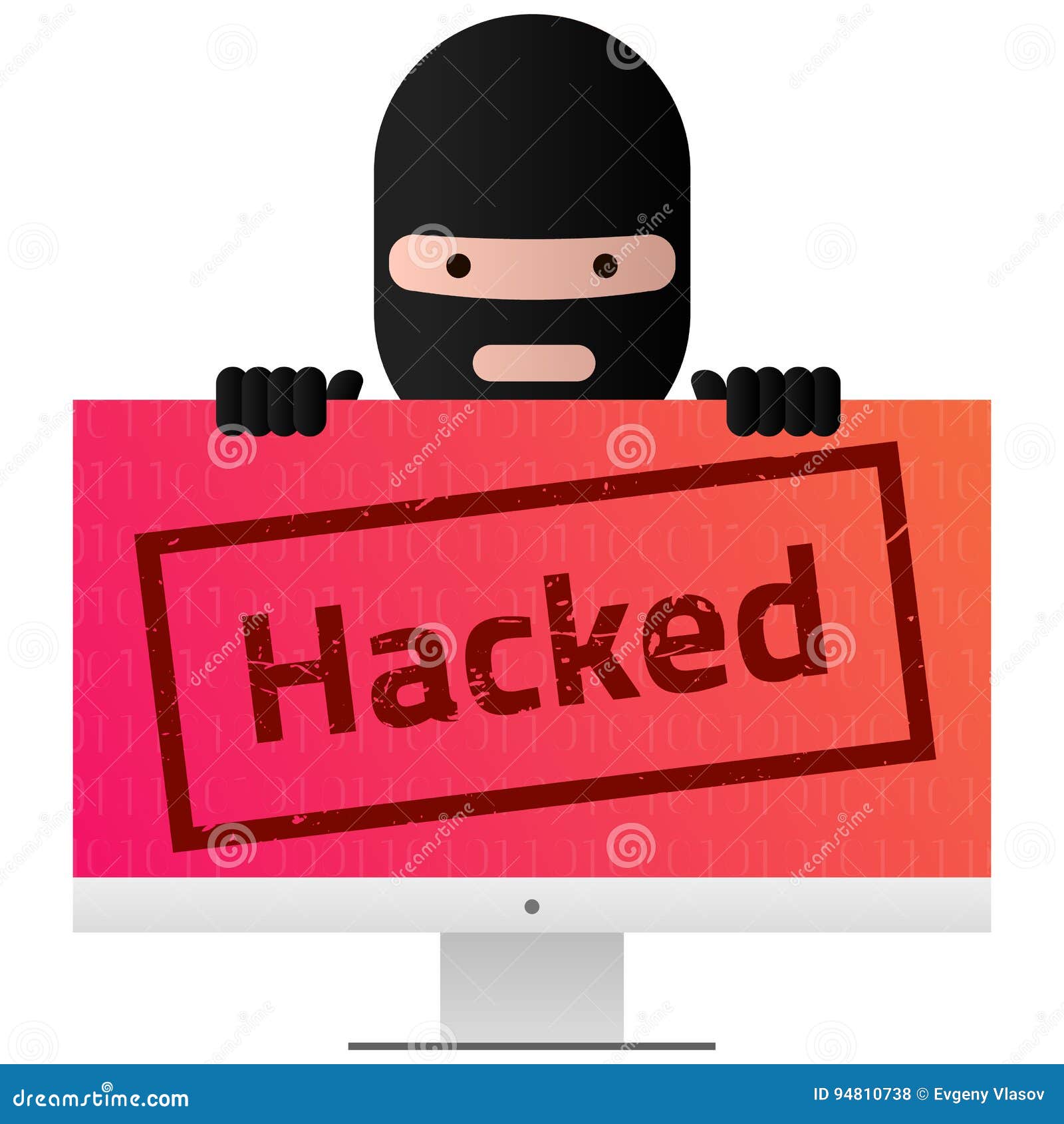 Ransomware, Virus Attack Alert On A Computer Laptop Screen, Wooden Desk ...