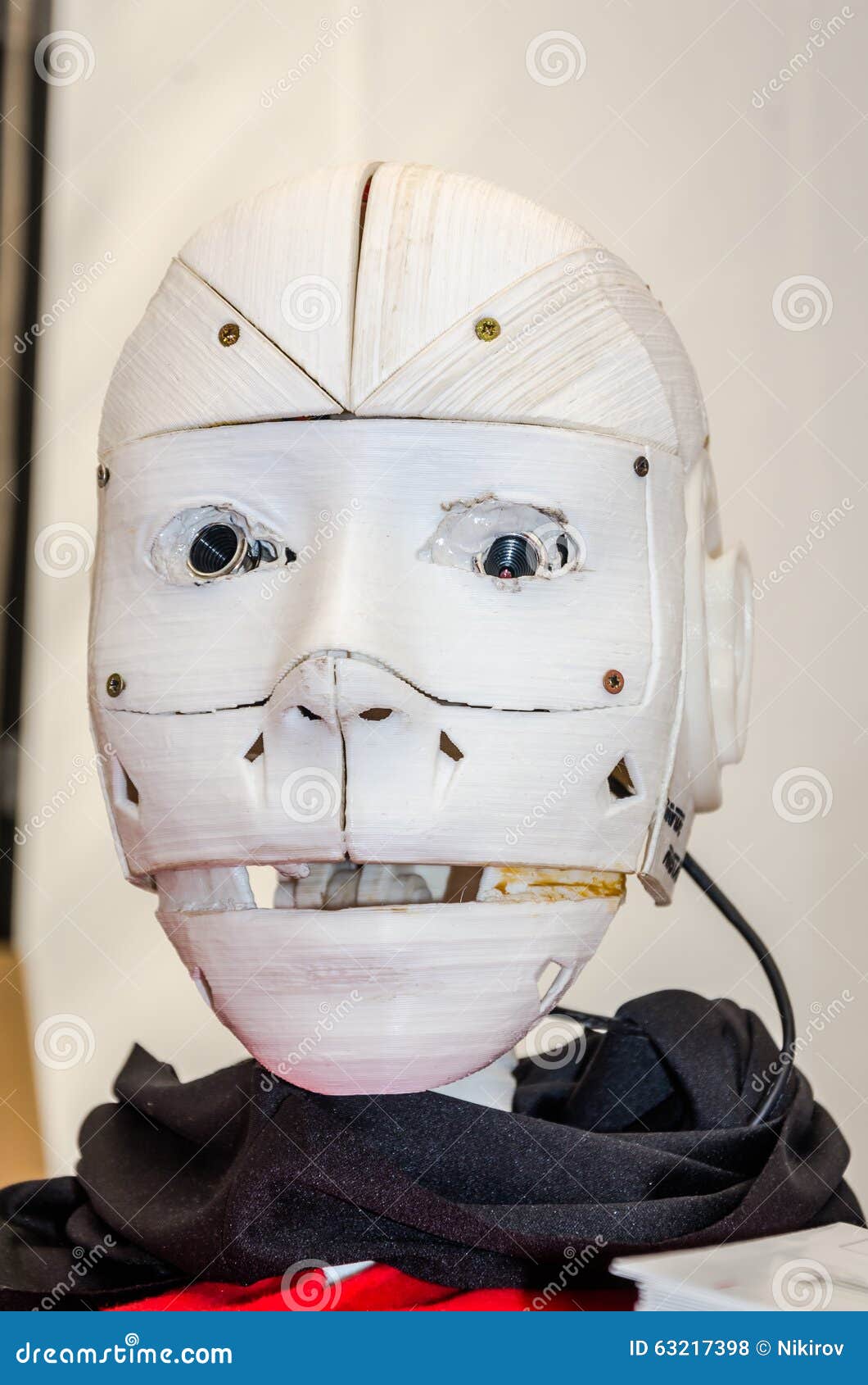 The Head of the Robot Drone Printed on a 3D Printer is Able To Speak ...