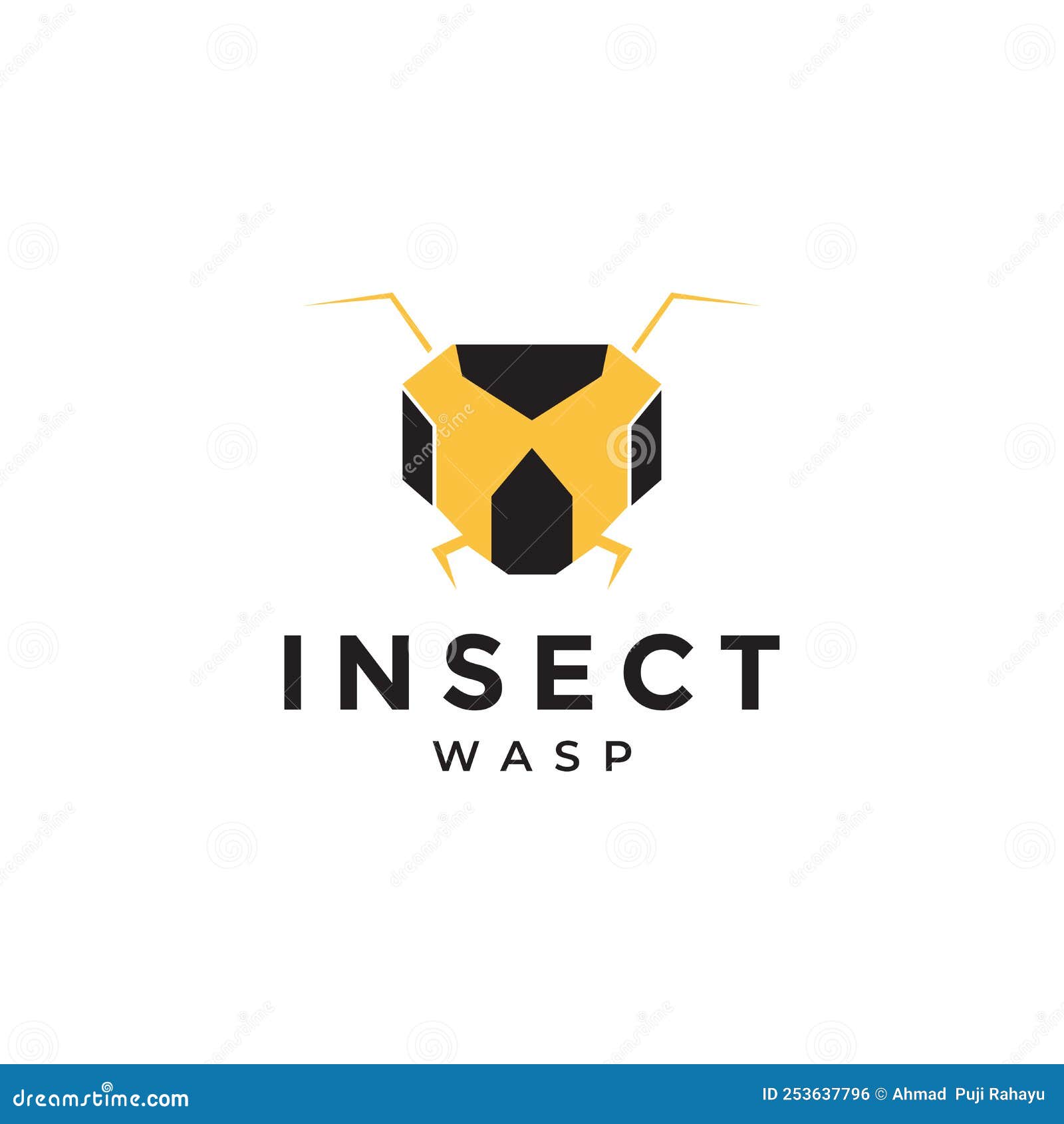 Wasp Logo Vector Outline Silhouette Art Icon | CartoonDealer.com #304746078