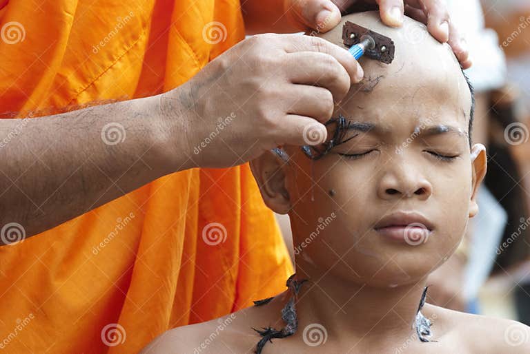 Head Shaving ceremony editorial image. Image of young - 24149075