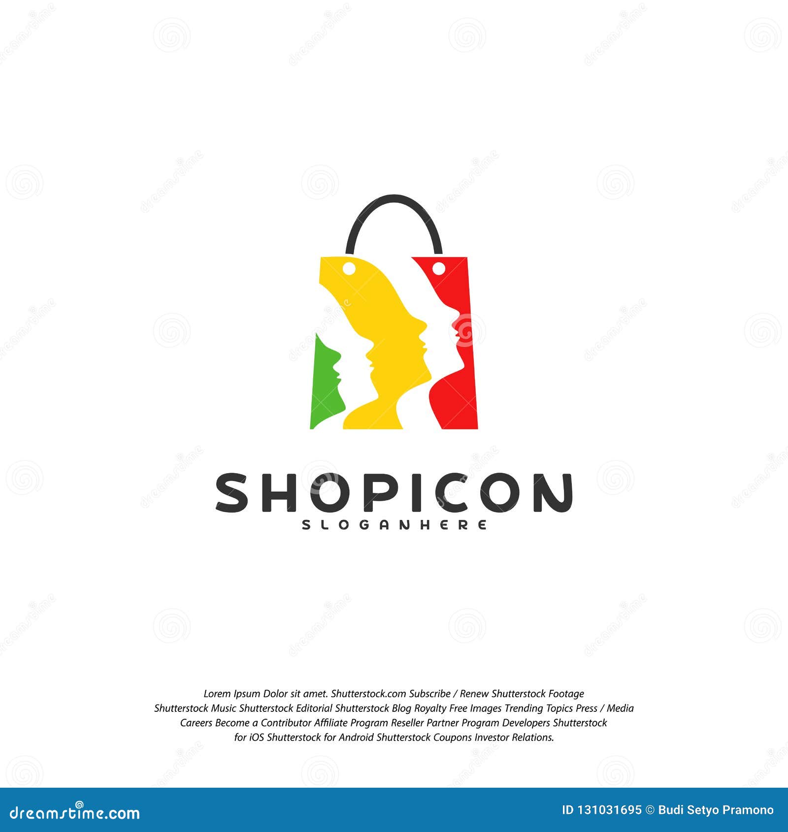 Head Shop Logo Template Design Vector Stock Vector - Illustration of ...