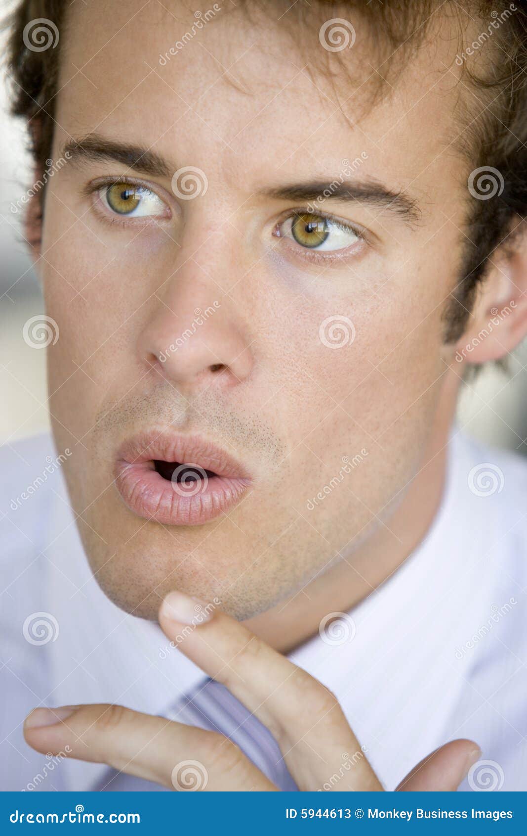 Head shot of man stock image. Image of male, face, surprise - 5944613