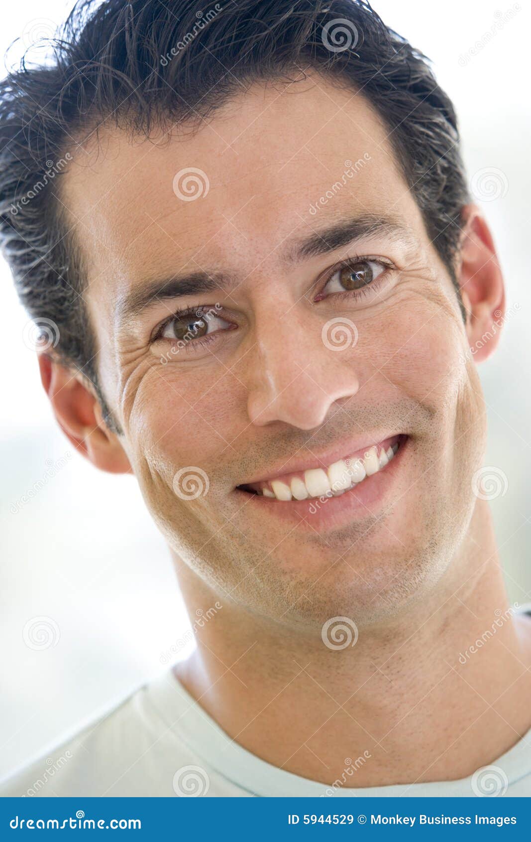 Head shot of man smiling stock image. Image of adult, happy - 5944529