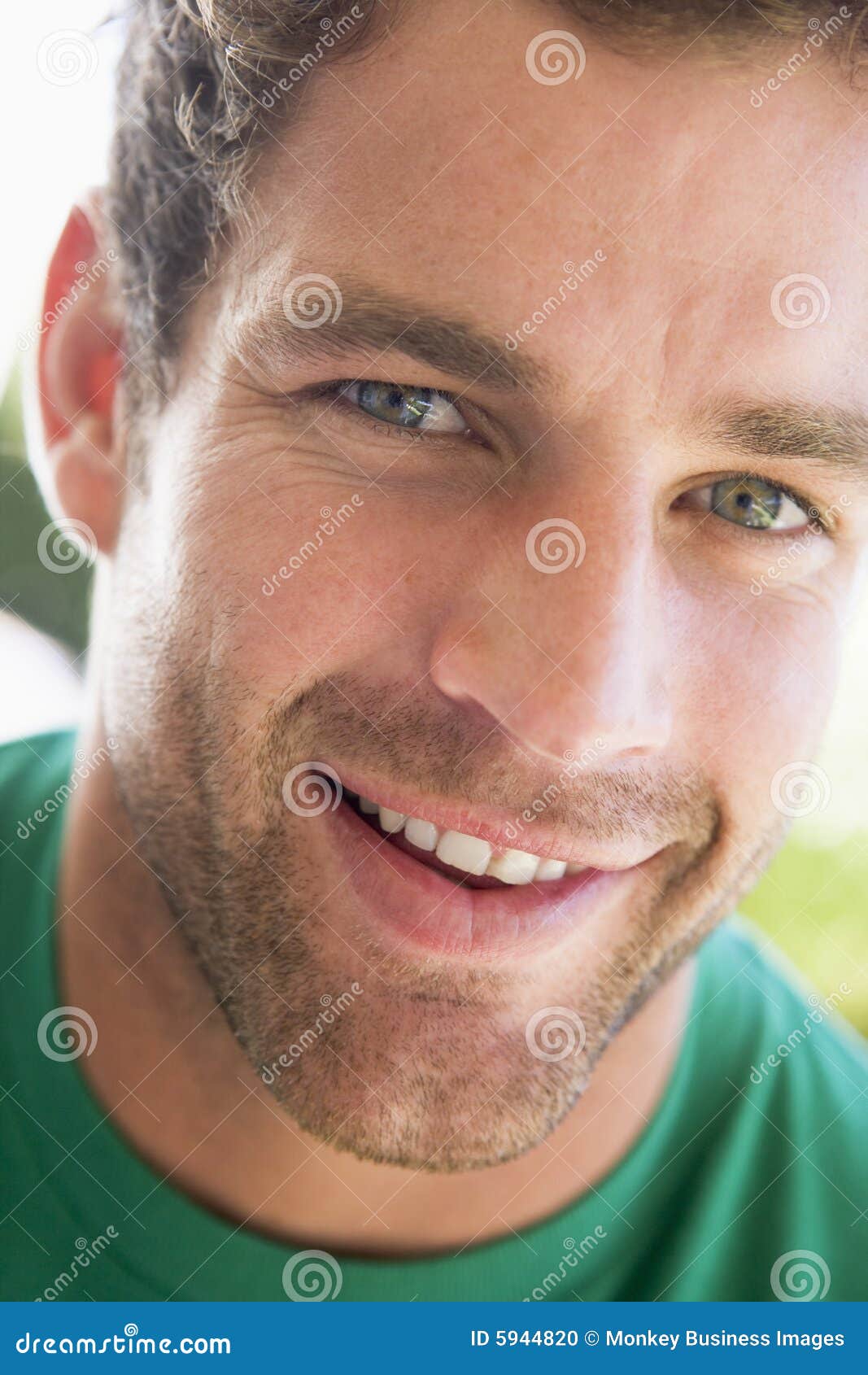 Head shot of man smiling stock photo. Image of face, portraits - 5944820