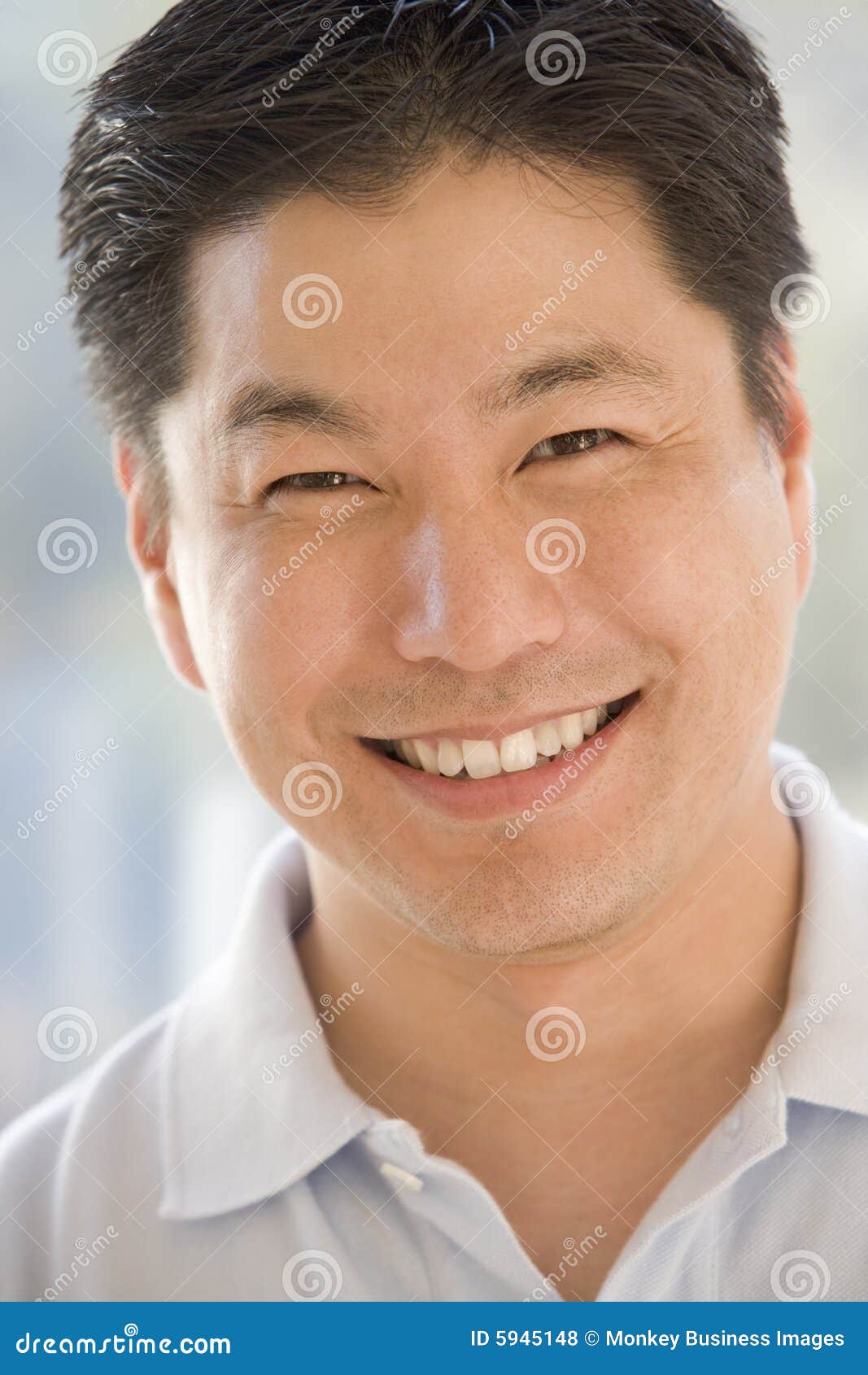 Head shot of man smiling stock photo. Image of happy, handsome - 5945148