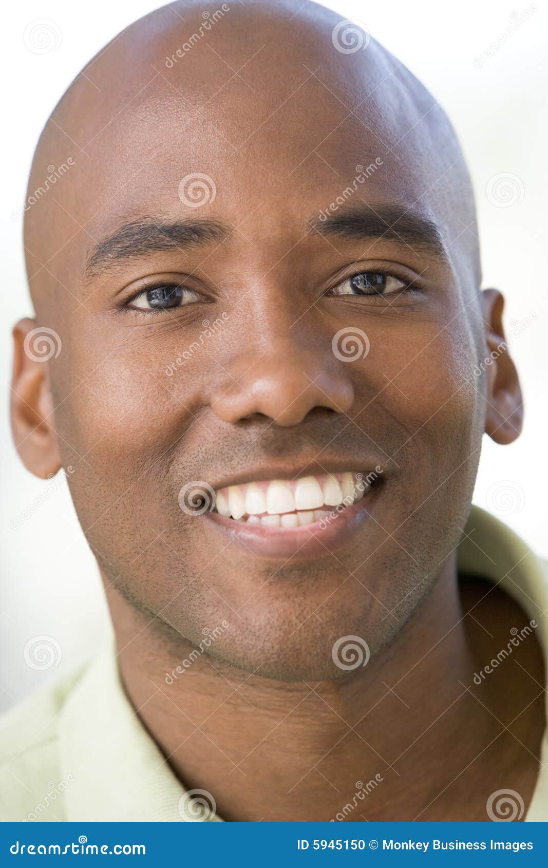 Head shot of man smiling stock photo. Image of african - 5945150