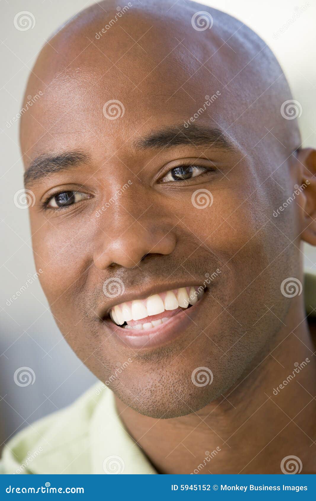 Head shot of man smiling stock photo. Image of african - 5945152