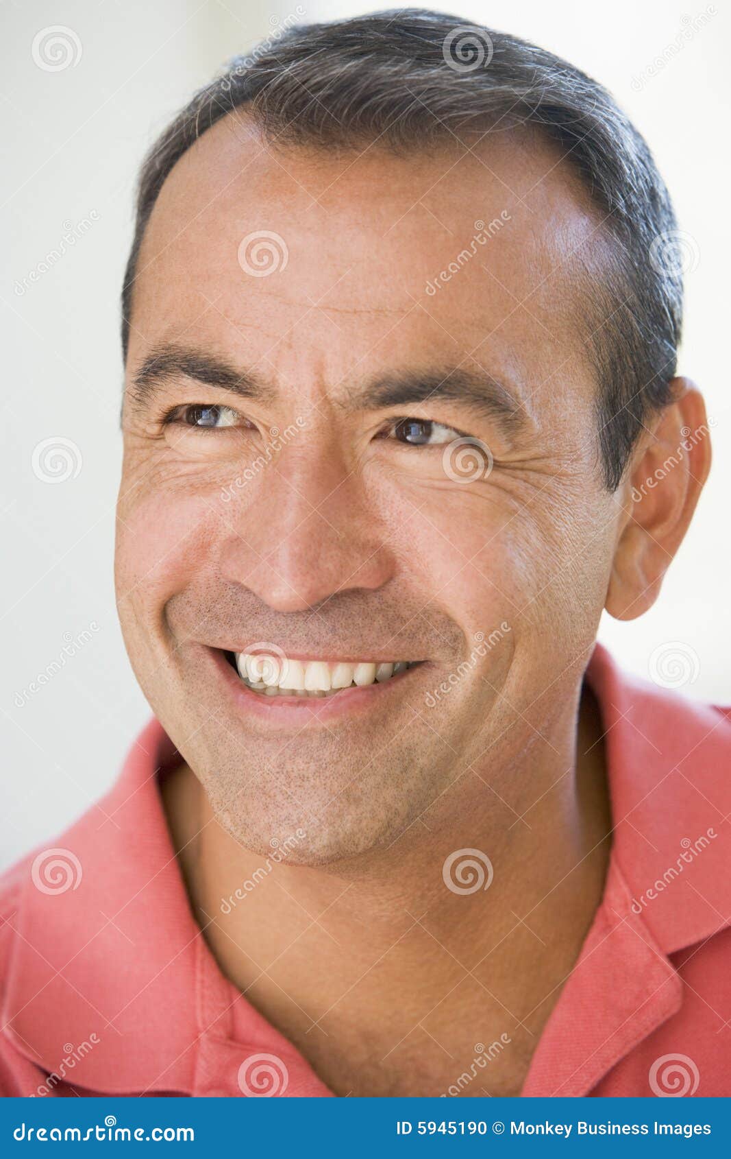 Head shot of man smiling stock photo. Image of vertical - 5945190