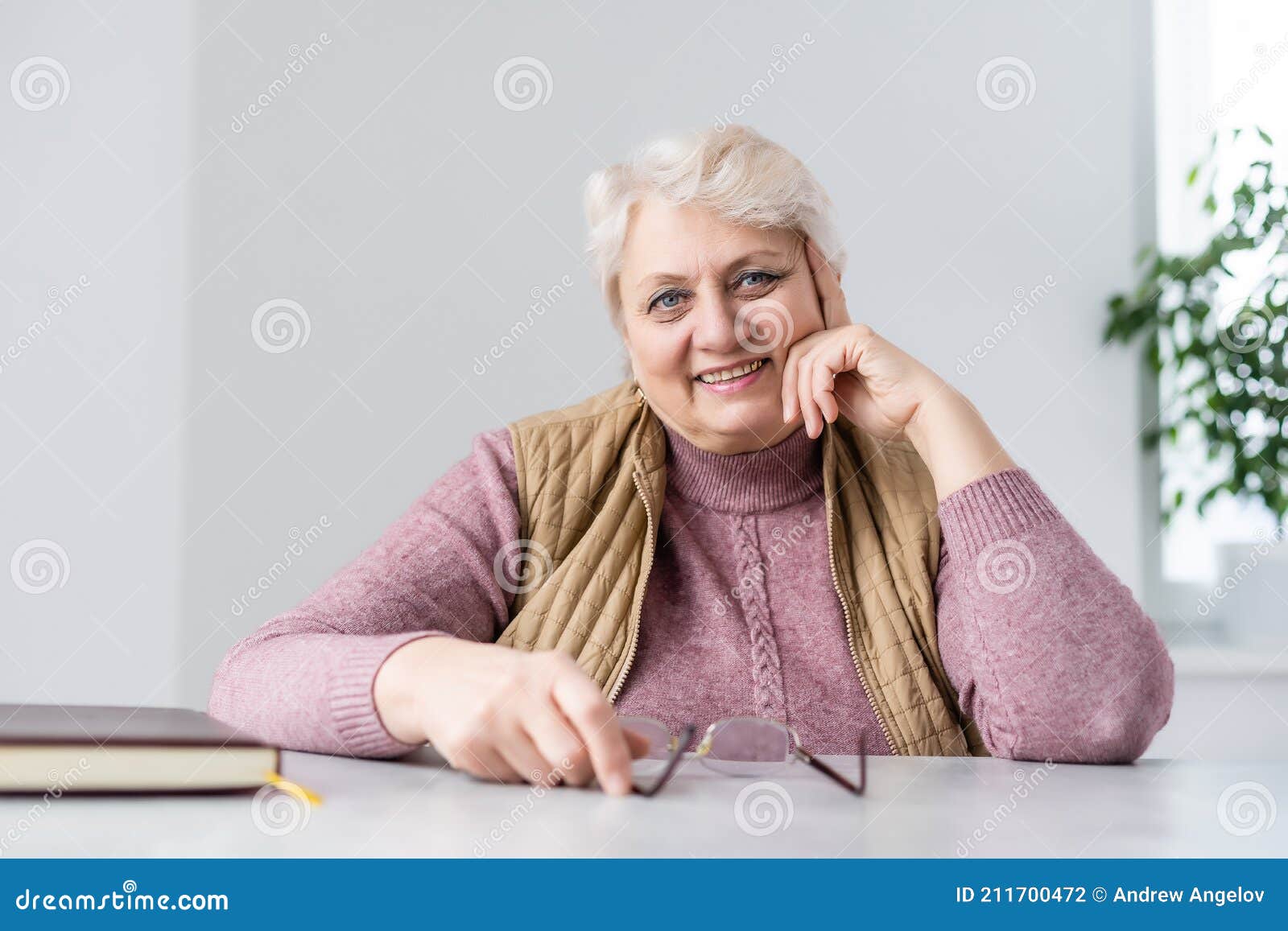 Head Shot of Old Woman - Lady Stock Photo - Image of beautiful, mature ...