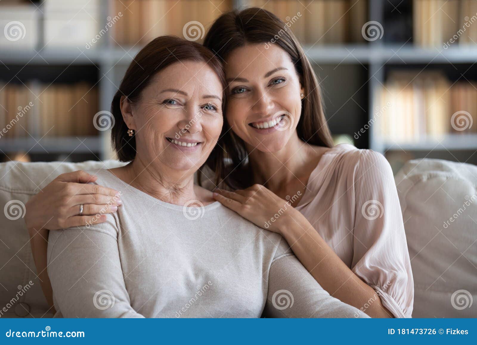Head Shot Portrait Mature Mother and Daughter Hugging at Home Stock ... Head Shot Portrait Mature Mother and Daughter Hugging at Home Stock ...
