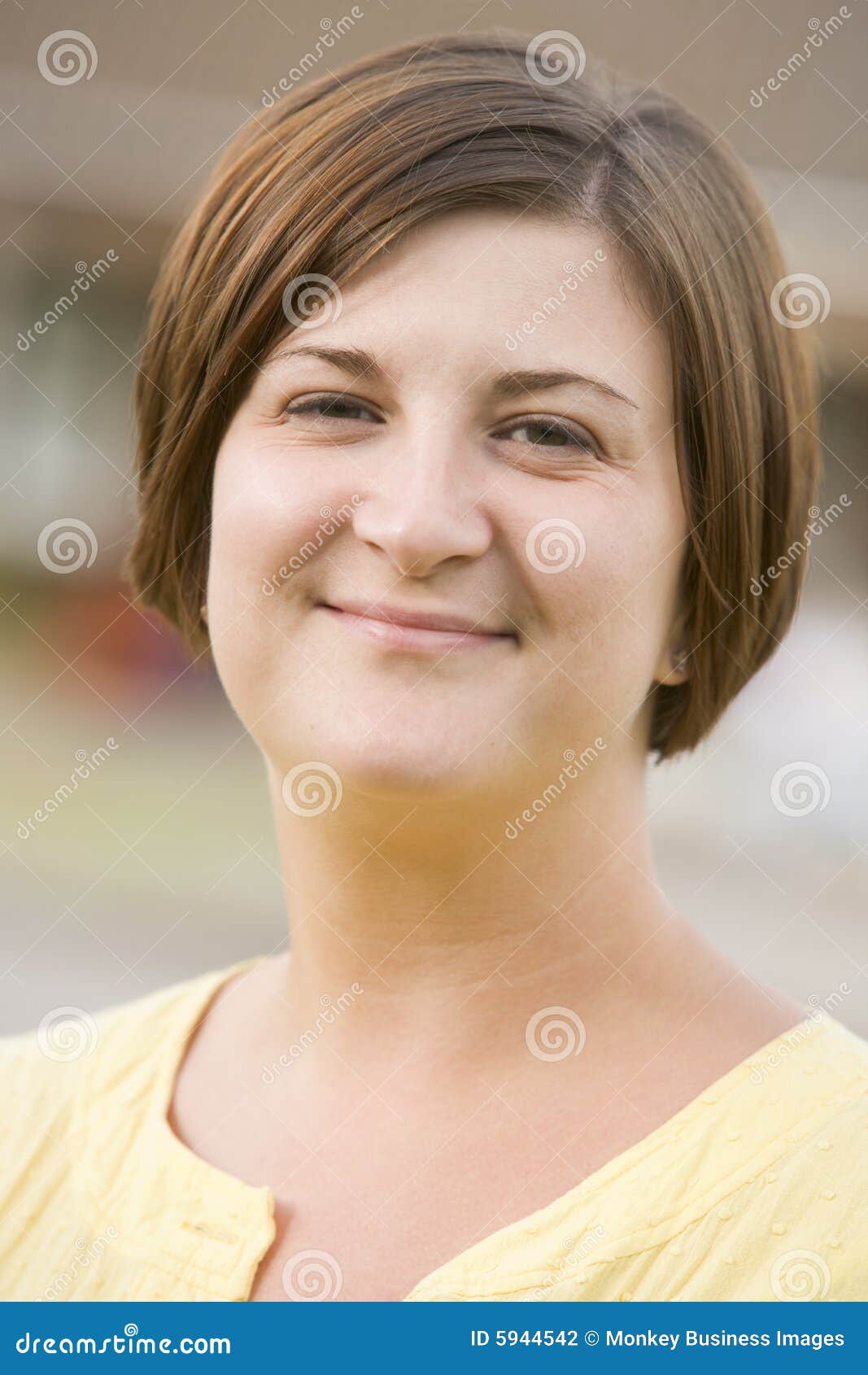 Head shot of woman smiling stock photo. Image of smiling - 5944542