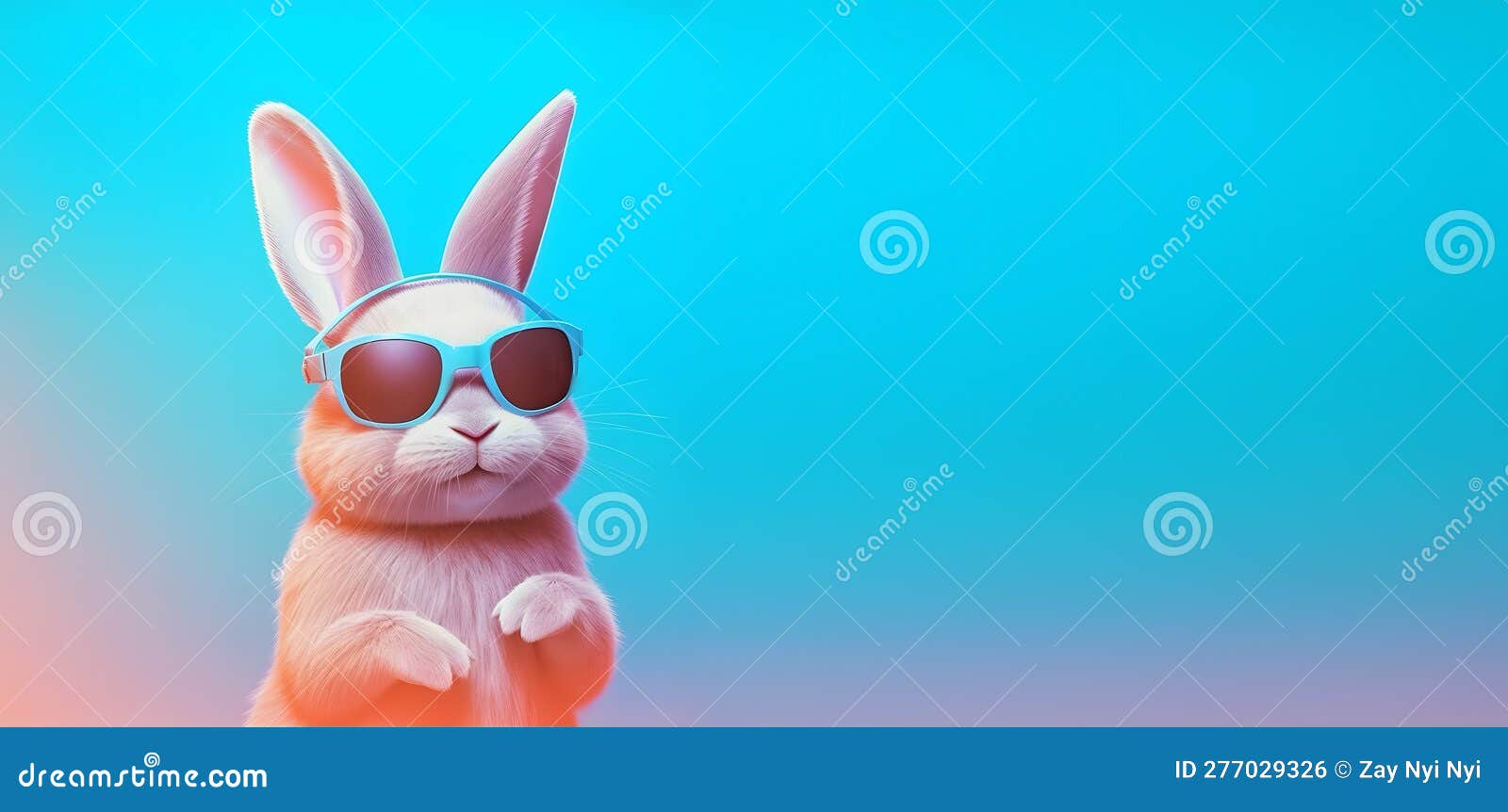 Head and Shoulder Portrait of Adorable Rabbit with Eyeglasses Stock ...