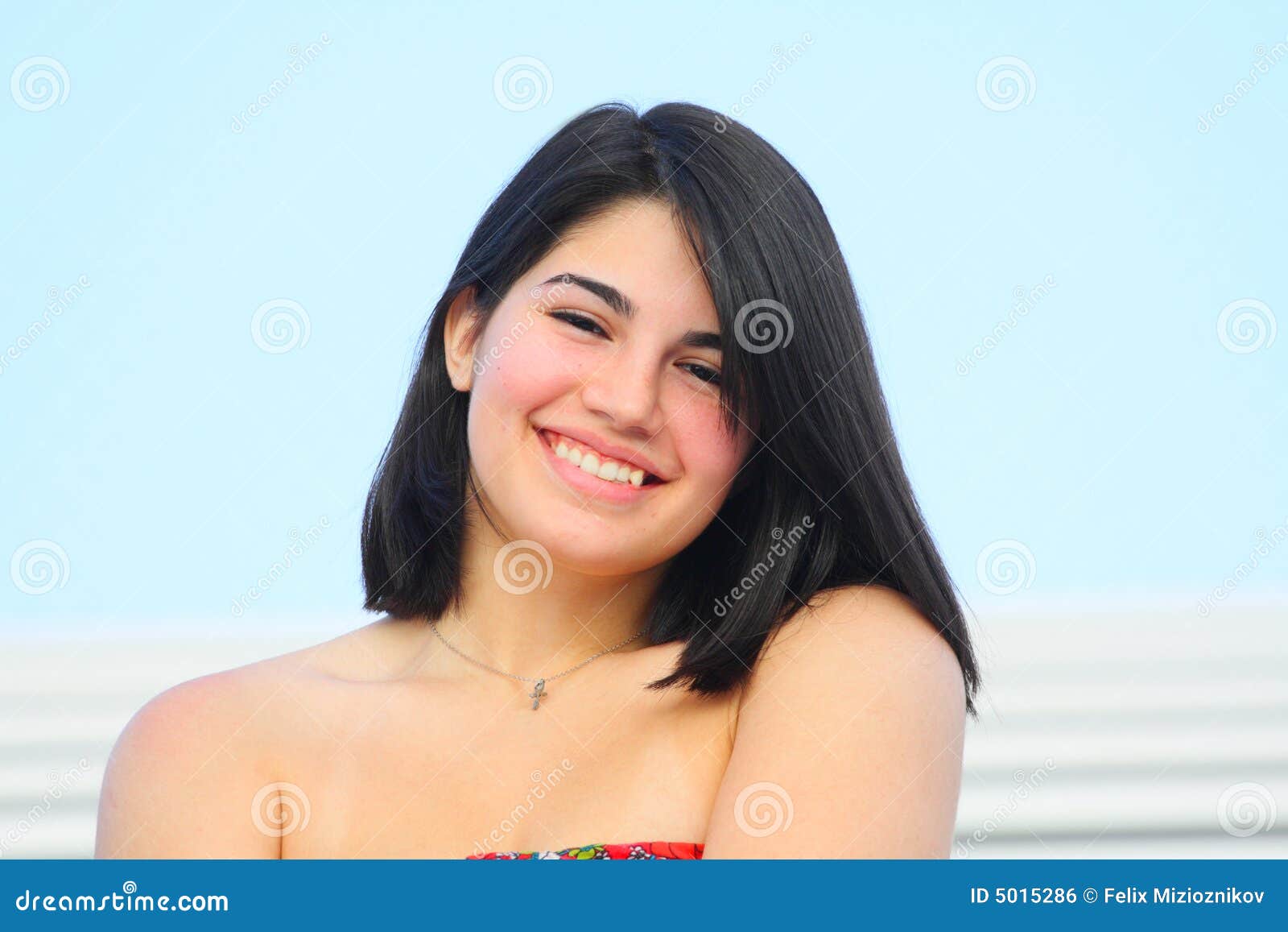 Head and shoulders stock photo. Image of girl, attractive - 5015286