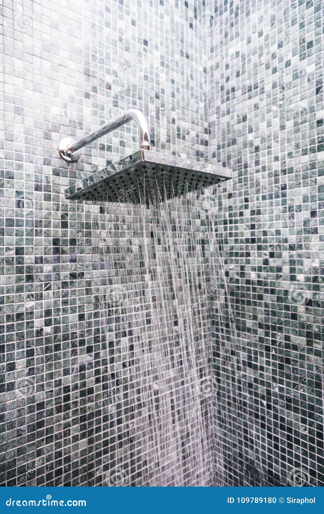 Head Shower with Water Drop Stock Photo - Image of cold, white: 109789180