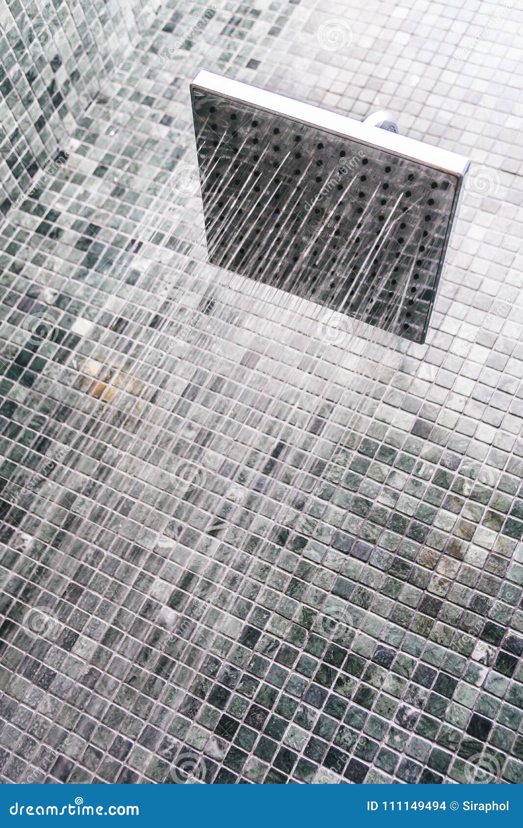 Head Shower with Water Drop Stock Photo - Image of cold, spray: 111149494